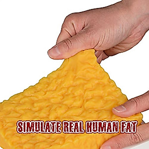 SimCoach Human Body Fat Replica 1 Lb, Keep Fit & Weight Loss Motivation & Reminder, Silicone Human Fatty Tissue Demonstration Model for Nutritionist, Athlete