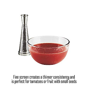 Weston Deluxe Electric Tomato Strainer, Food Mill, Sauce Maker for Salsa, Fruits, Apples, Berries, 4 Quart (82-0250-W), White