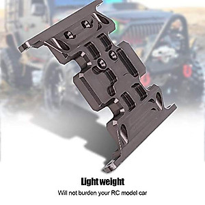 Tbest RC Gearbox Base, RC Gearbox Bottom Protection Plate Aluminum Alloy Gearbox Mounting Bases RC Part Car Model Accessory
