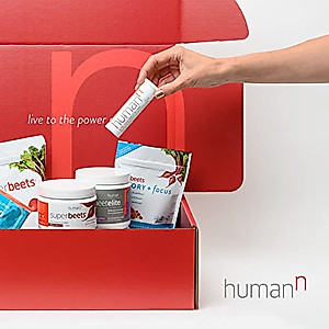 HumanN SuperBeets Black Cherry - Beet Root Powder - Nitric Oxide Boost for Blood Pressure, Circulation & Heart Health Support - Non-GMO Superfood Supplement - Natural Black Cherry Flavor, 30 Servings