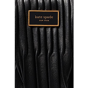 Kate Spade New York Patisserie Pleated Smooth Leather 3-D Croissant Clutch Black One Size