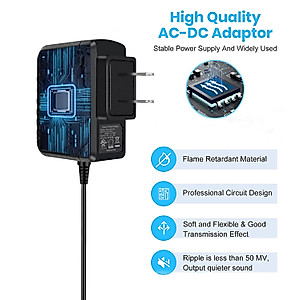 Gonine 6V AC to DC Power Supply Adapter for Omron Blood Pressure Monitor 5 7 10 Series, Replacement for Hem-ADPTW5 Charger Power Cord.