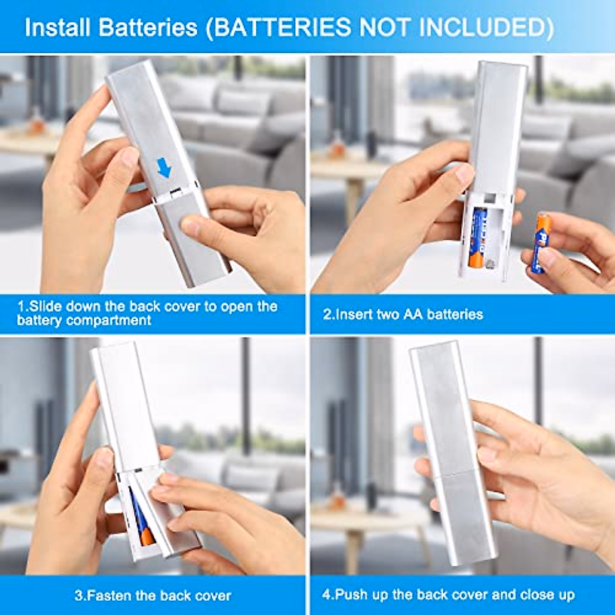 BN59-01312B Voice Remote Control Replacement for Samsung Smart LCD LED QLED UHD HDTV 4K 3D TVs Models QN90A QN85A QN900A QN800A Q60A Q70A Q80A AU800D Series, Silver