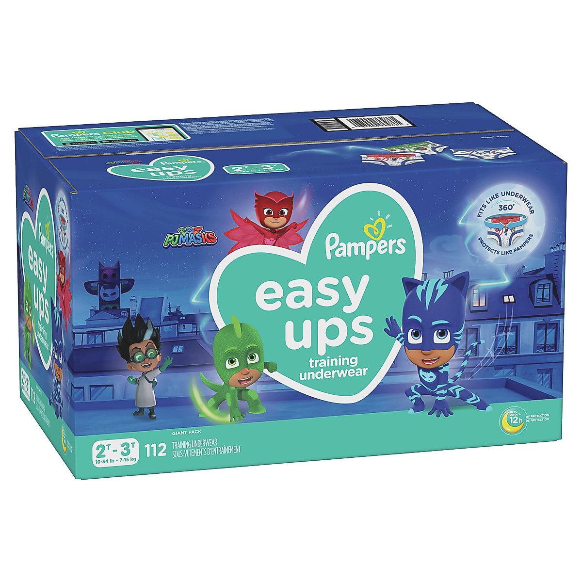 Pampers Easy Ups Training Pants Boys and Girls, 2T-3T (Size 4), 112 Count, Giant Pack
