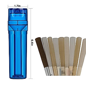 Cone Loader Filler with Transparent Herb Storage Grind & Pack 1 1/4" 3-6 pcs (Red)