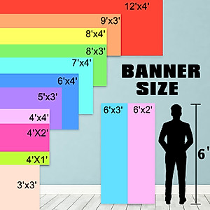 Custom Banners and Signs Customize Personalized Banner with Name Photo Ourdoor for Parties Business Decorations Birthday Graduation wedding 4*1 FT