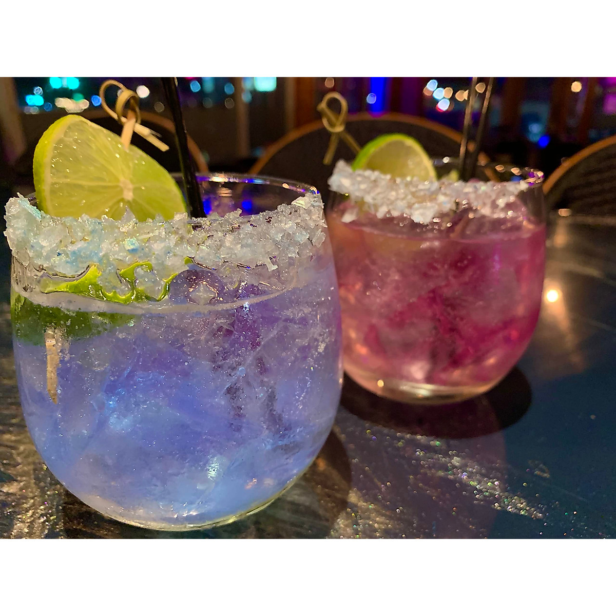 Snowy River Clear Cocktail Sugar - Kosher Certified Naturally Clear Cocktail Rimmer (4oz, Medium Crystal)