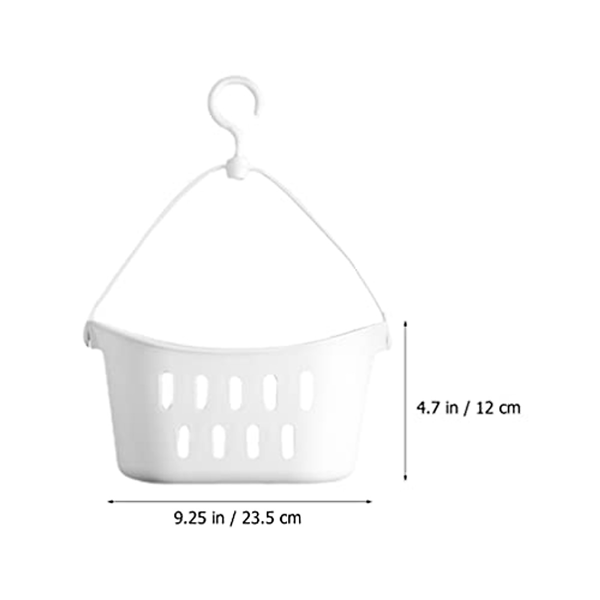 iplusmile Shower Caddy Hanging Hanging Plastic Storage Basket Shower Caddy Basket Laundry Organizer Container Trolley Basket for Organizing Bathroom Kitchen Dorm Room Shower Caddy Portable