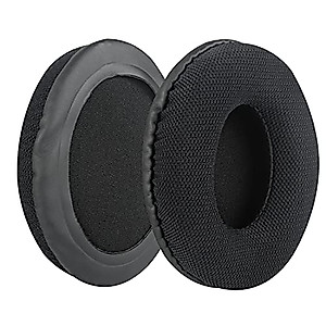 Geekria Comfort Mesh Fabric Replacement Ear Pads for Turtle Beach Ear Force XP500, XP400, XP300, XO Four, XO Three, XO ONE Gaming Headphones Ear Cushions, Ear Cups Cover Repair Parts (Black)