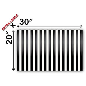 Premium Tissue Paper Black & White Stripes Tissue Paper 20 X 30-24 Sheet