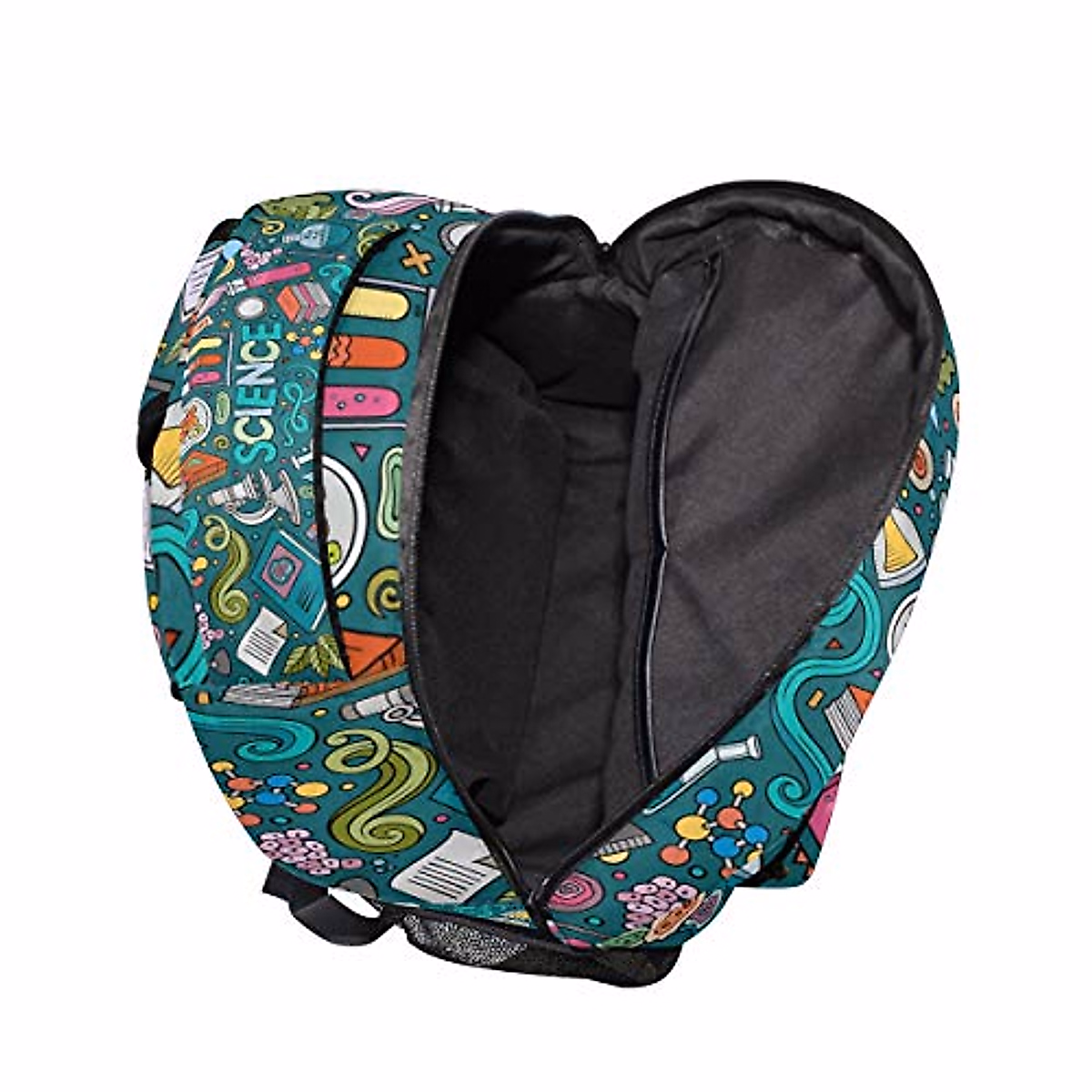 BAIHUISHOP Angry Shark Seamless Pattern Backpacks Travel Laptop Daypack School Bags for Teens Men Women