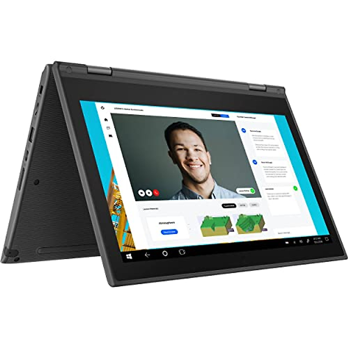 Lenovo 300e 11.6" 2-in-1 Touchscreen Winbook (4-Core Intel N4120, 4GB RAM, 64GB Storage, Stylus, Webcam), Ruggedized, Water Resistant, Convertible Home & Education Laptop, Windows 10 Pro (Renewed)