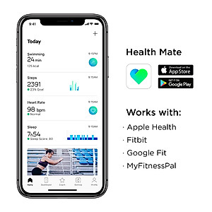 Withings Pulse HR – Water Resistant Health & Fitness Tracker with Heart Rate and Sleep Monitor, Sport & Activity Tracking