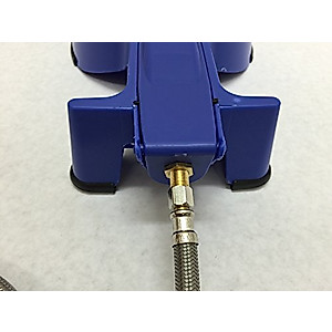 The Easy-Clean Auto-Fill Water Bowl with (5-Foot) Long Stainless Steel Hose, 32 ounces,Blue