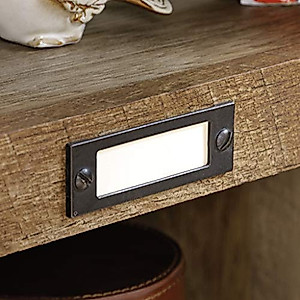 Sauder Dakota Pass Entertainment/Fireplace Credenza, For TV's up to 60", Craftsman Oak finish