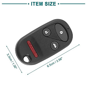 ACROPIX Keyless Entry Remote Fit for Honda Accord - Pack of 1 Black