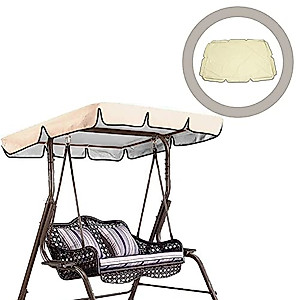 YARNOW Hammock Swing Rocking Chair Outdoor Outdoor Swing Canopy Cover for Park Patio Shade Swing Cover for Garden Poolside Balcony Backyard 76.64x49.12x5.89in Hammock Swing Rocking Chair Outdoor