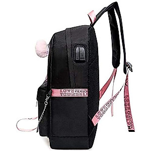 Alikpop Bookbag Jimin Suga V Jhope Rapmonster Suga Jungkook Taehyung V Travel Back Pack With 925 Silver Bracelet for Student Work Men & Women