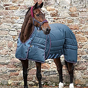 Rambo Optimo Stable Rug 200g 81 Navy/Burgundy