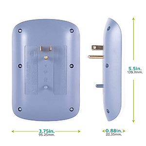 Philips 6-Outlet Surge Protector Tap, 900 Joules, Space Saving Design, Protection Indicator LED Light, Gray & White, SPP3461WA/37