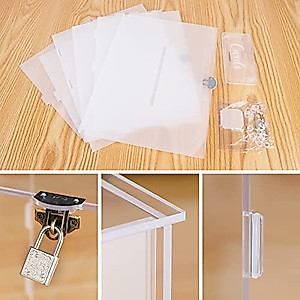 Eaezerav Acrylic Wedding Card Box with Lock, Large Clear Gift Card Box for Wedding, Envelope Box Money Box for Reception, Wishing Well Card Box for Anniversary Wedding Graduation Birthday Party