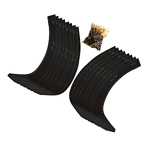 1901118, 1270-1A Tiller Tines Compatible with Troy-Bilt Bolo Horse Pony Big Red Econo Roto Tiller RP190118R21-1-1, 1270-2A, 129-359, 129259, 1569, 1570