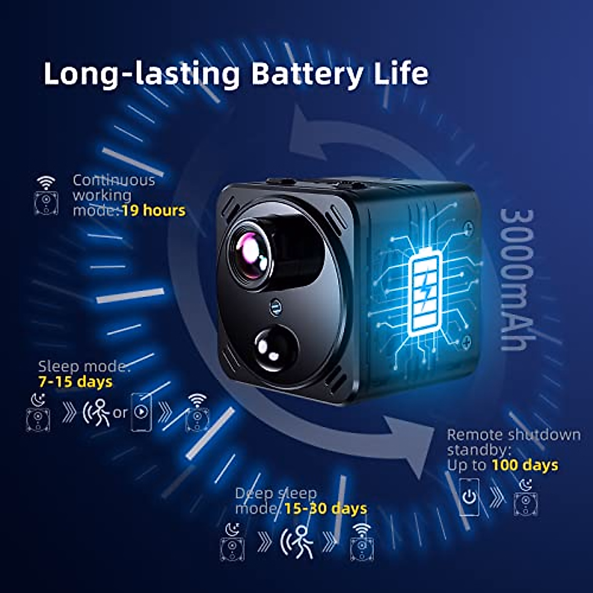 Mini Spy Camera Hidden WiFi 4K Wireless Indoor Small Nanny IP Cam Home Security Secret Tiny Surveillance Cameras with Phone App Night Vision AI Human Detection 100 Days Standby Battery Life