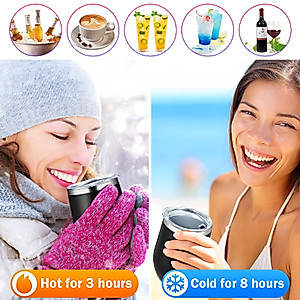 Sieral 40 Pack Insulated Wine Tumbler 12 oz Stainless Steel Wine Glasses Bulk with Lids Straws Double Wall Vacuum Cups Stemless Coffee Cup Nurse Week Gift for Coworker Lover(White)