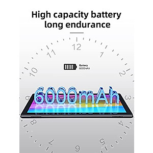 Tablet, 10 inch Tablets Android, 64GB ROM & 512GB Expand, 2+8MP Dual Camera, WiFi, Bluetooth, 1280x800 IPS Touch Screen Computer Tablet PC, 6000mAh Battery, Google GMS Certified Tablets, Black