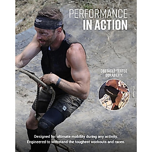 MudGear Men's Freestyle Running Shorts, Moisture-Wicking, Lightweight & Quick-Dry Athletic Workout Apparel with 7" Inseam, Zipper Pocket & 4-Way Stretch for Gym, Race & Trail, Black, Large