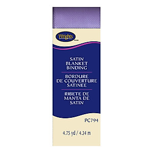 Craftz Single Fold Satin Blanket Binding 2" W x 4 3/4 yds (Lavender)