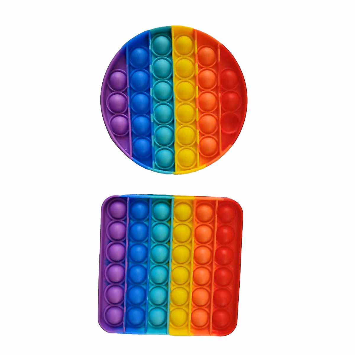 DAG Gear Fidget Push Poppers (4 Pack, Rainbow)