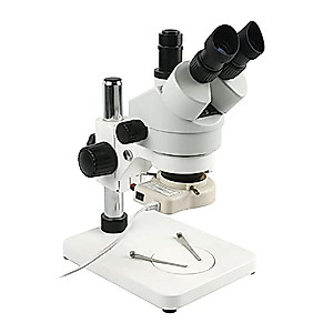 N/A Industrial Trinocular Stereo Microscope Magnification Continuous Zoom 7X - 45X for LAB Phone PCB Repair Soldering