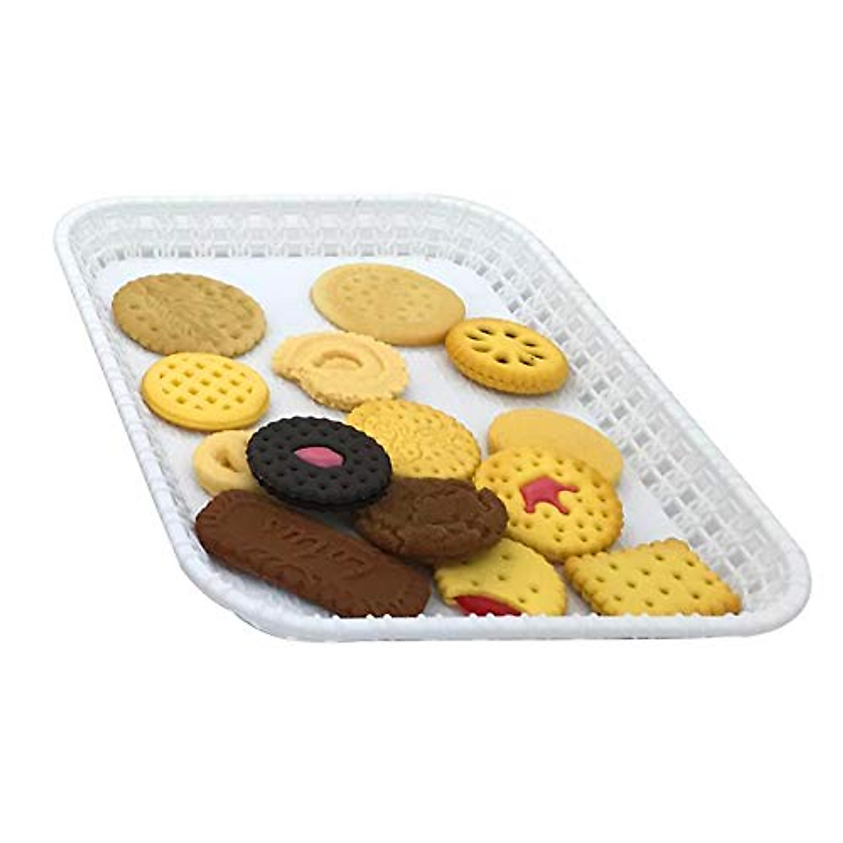 Set of 12 Pieces Cupcake Stands Plastic Dessert Stand Cupcake Holder Plate Serving Tray Fruit Plate for Wedding Birthday Party Fruits Desserts Candy Bar Display White