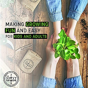 Tea Seeds Herb Garden Kit Indoor – Non-GMO Heirloom Chamomile, Lavender, Mint, Lemon Balm Herbal Tea Seeds for Planting – Tea Making Kit w/Soil Amendments, Markers, Infuser – Gardening Gifts