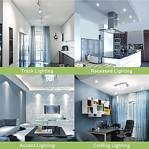 Sigalux GU10 LED Light Bulbs, Dimmable 5000K Daylight White Natural Light, 4.5W 450LM, MR16 LED Bulb Equivalent 50W Halogen Replacement, 35 Degree Spot for Track Light Bulb, Pack of 8