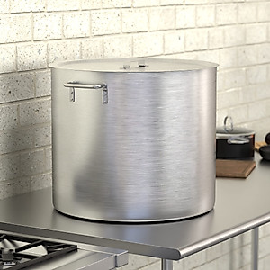 Krollen Industrial 80 Qt. Heavy Weight Aluminum Stock Pot with Lid