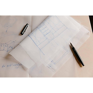 Lamy 2000 black - elegant Fountain Pen in robust fibreglass barrel - 14 ct. gold nib, partially platinum-plated - nib size EF