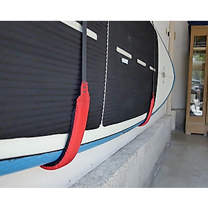 COR Surf Kayak Storage Rack | Premium Adjustable Padded Wall Straps for Kayaks, SUP Paddle Board & Surfboard for Indoor & Outdoor Storage