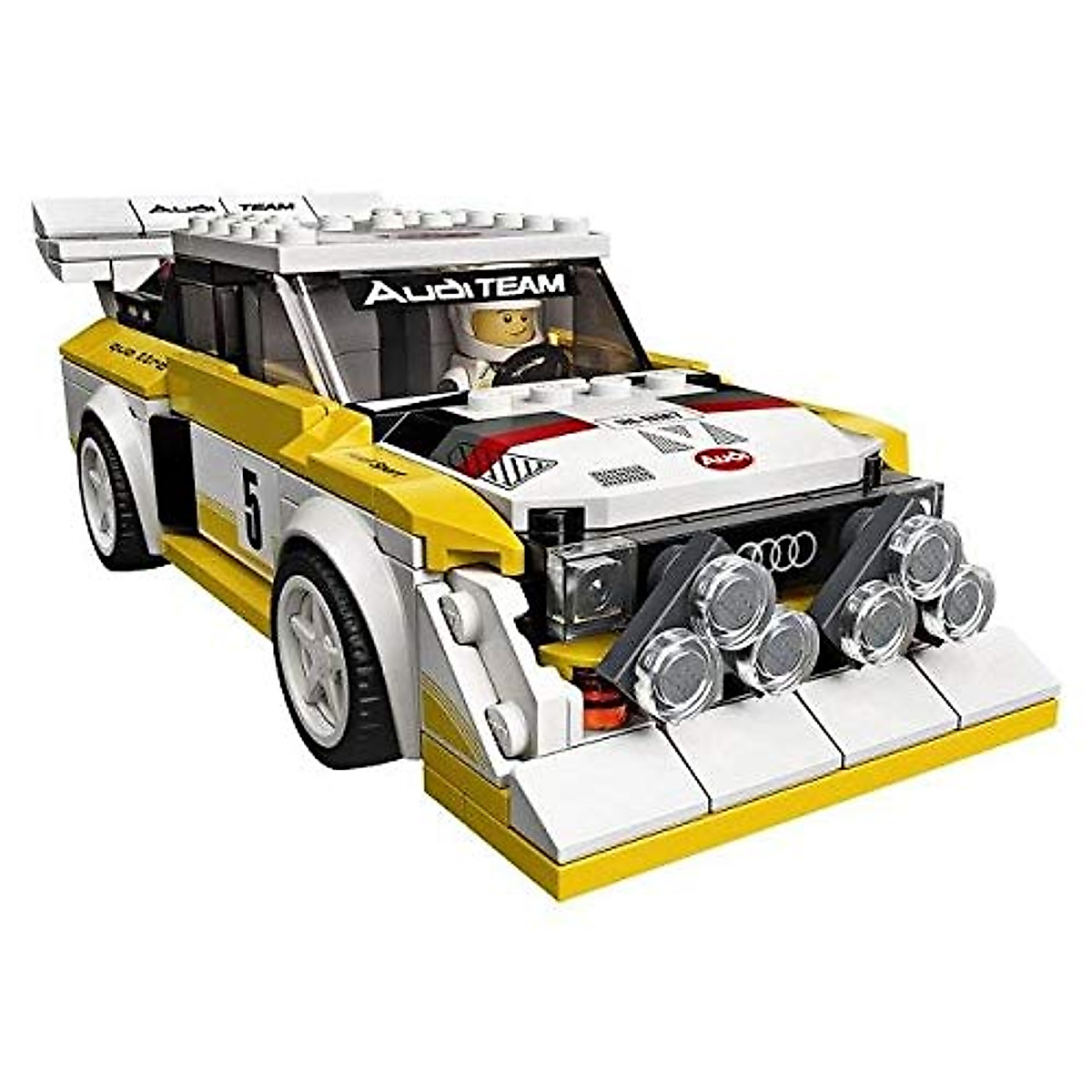 LEGO Speed Champions 1985 Audi Sport Quattro S1 76897 Toy Cars for Kids Building Kit Featuring Driver Minifigure (250 Pieces)