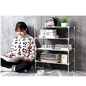 TAZSJG Dustproof Shoes Rack Multi Layer Non-Woven Fabric Shoe Storage Organizer Stackable Shoe Cabinet Assembled