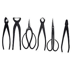 6pcs Bonsai Tools Set Bonsai Tree Kit, Multifunctional Gardening Trimming Tools with Storage Bag