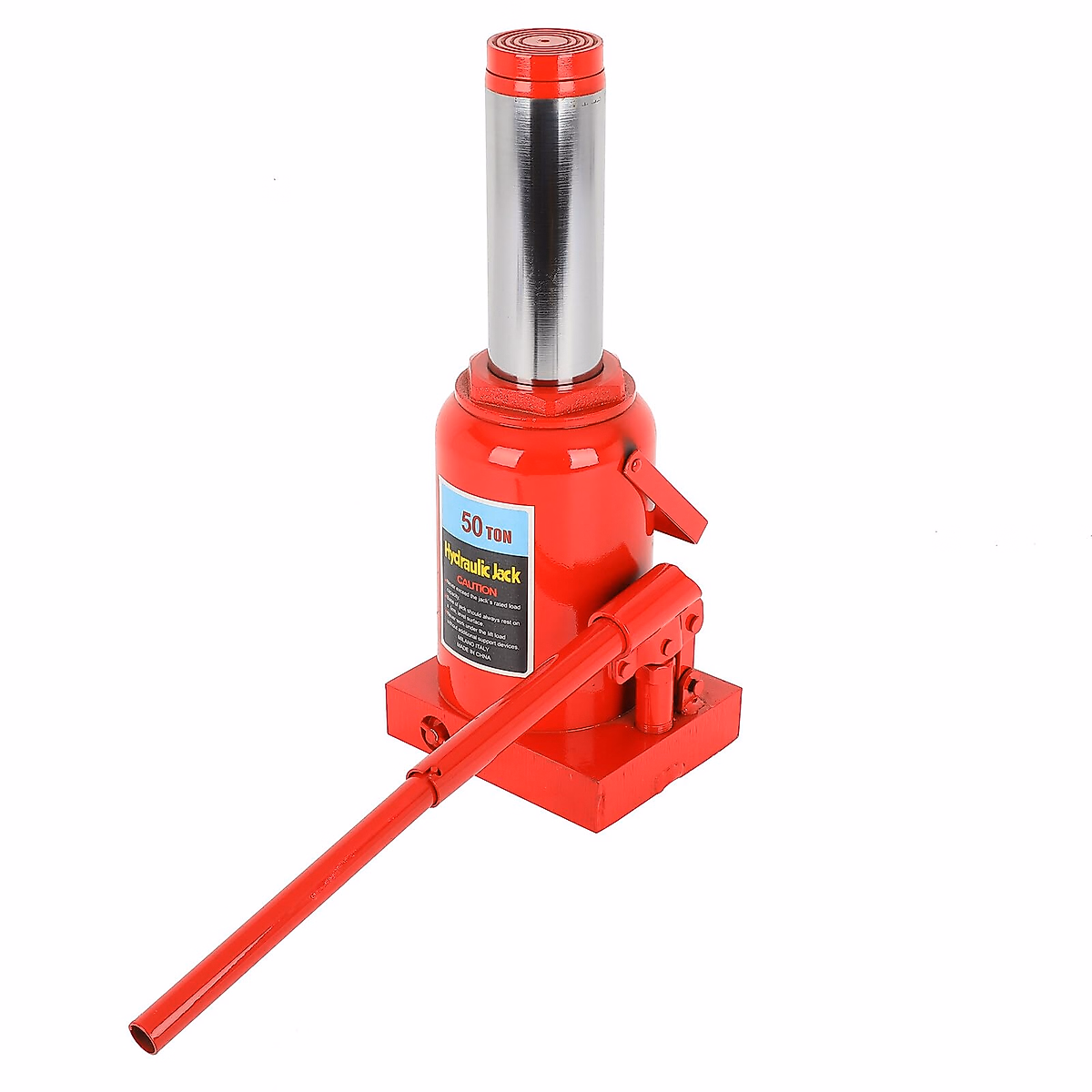 LSAILON 50 Ton Capacity Hydraulic Car Bottle Jack Cylinder Jack Auto Truck Repair Tool - Red
