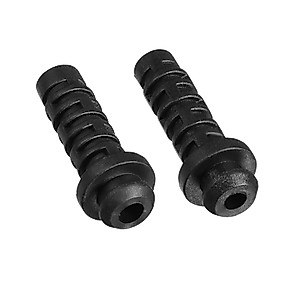 MECCANIXITY PVC Strain Cord Boot Protector Cable Sleeve 3mm and 4mm Black for Cable Protection 30pcs