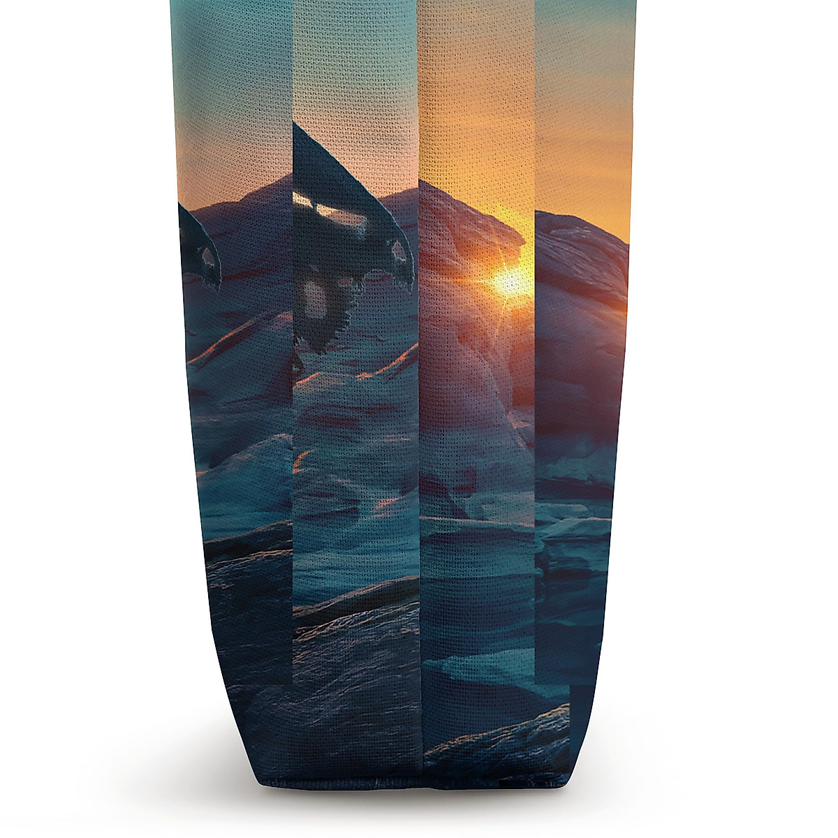 Star Wars The Mandalorian and Grogu Sunset Poster Tote Bag