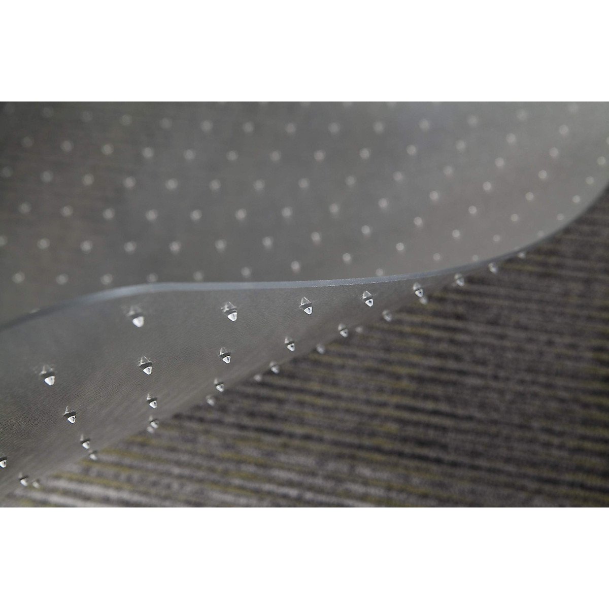 HON Basyx Commercial-Grade Polycarbonate Chair Mat with Lip for Low Pile Carpet, 36" x 47", Clear