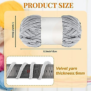 Timgle 27 Skeins Crochet Yarn for Crocheting Knitting 2362.5 Yards Chenille Blanket Soft Plush Bulky Fluffy Yarn Bulk for Beginners Hand DIY Craft Sweater Shawl 100g Each(Chic Color)