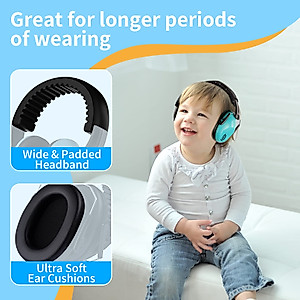 EAREST Protection Ear Muffs, Noise Reduction Safety Ear Muffs Shooting Earmuff NRR 20 dB Ear Defenders for Adults and Kids