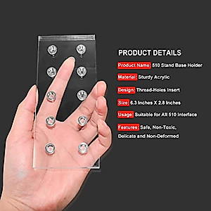 ADILAIDUN Multifunctional Display Stand Holder for 5|O |Sturdy & Durable 10-Hole Desk Organizer Stand Holder for Screws & Soldering Iron Tools