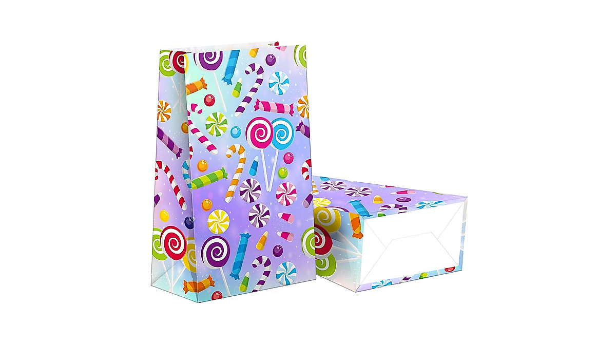 Candyland Goodie Bags: 24 Pc Party Favors & Stickers